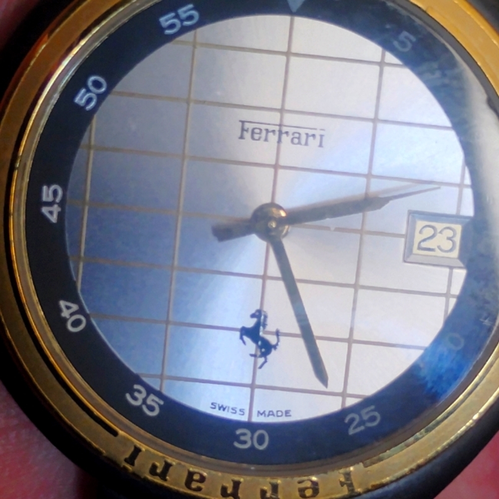 Womens Ferrari Gold And Black Watch By Cartier - Gem